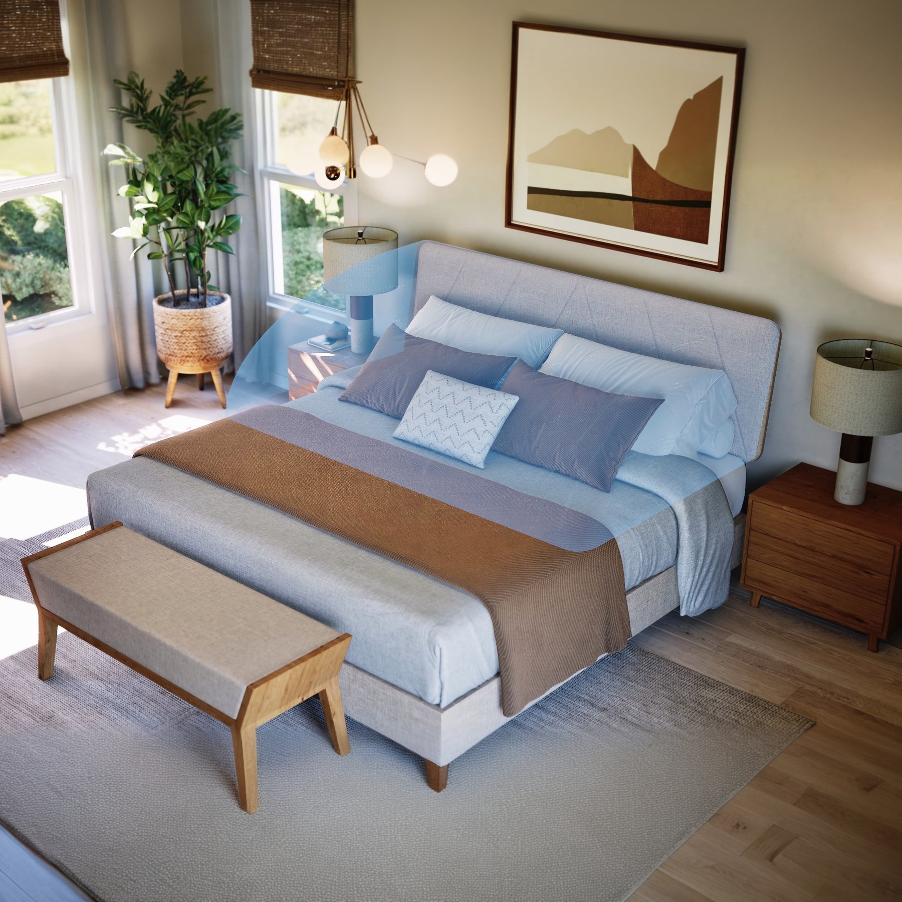 AirTulip Sleep Air Purifier Headboard